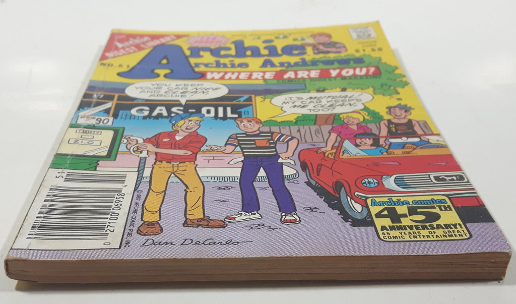 1987 The Archie Digest Library No. 51 Archie Andrews Where Are You? Ma ...