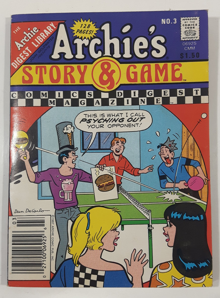 1987 The Archie Digest Library No. 3 Archie's Story & Game Magazine Co ...