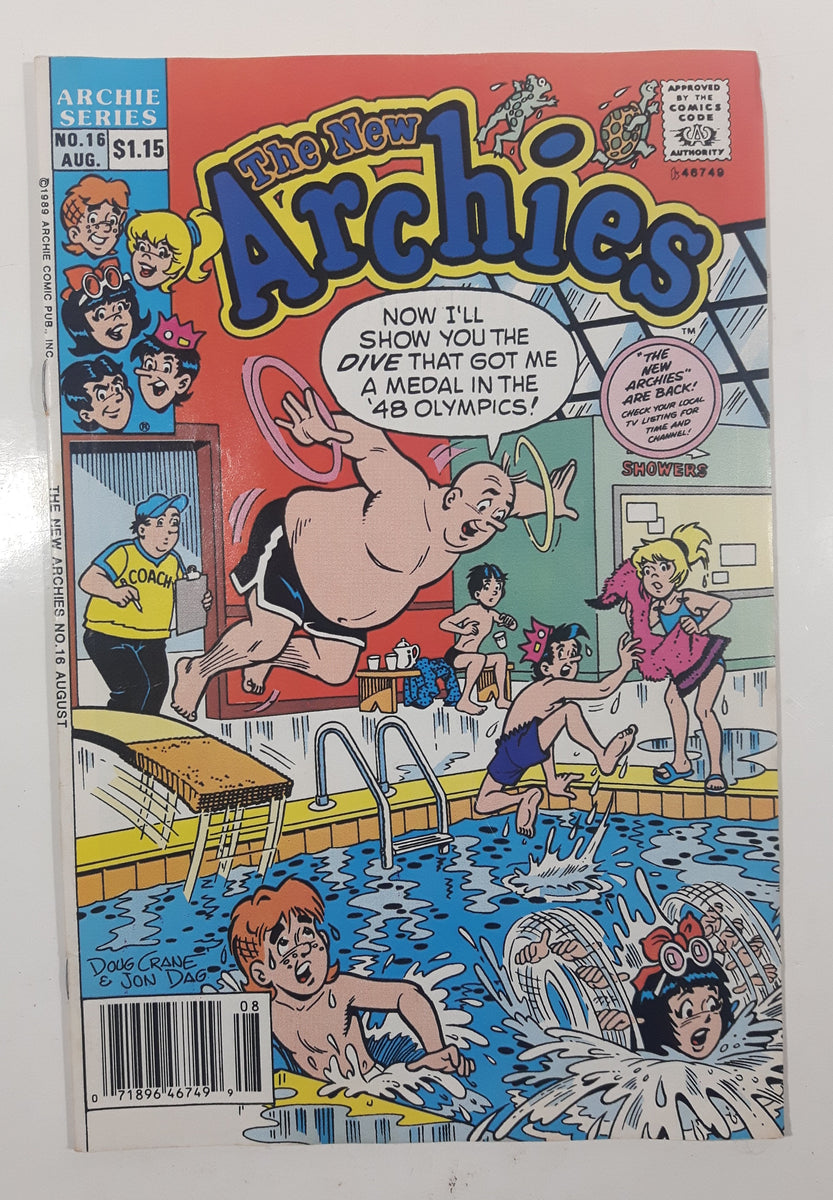 1989 Archie Series Aug. No. 16 The New Archies Comic Book – Treasure ...
