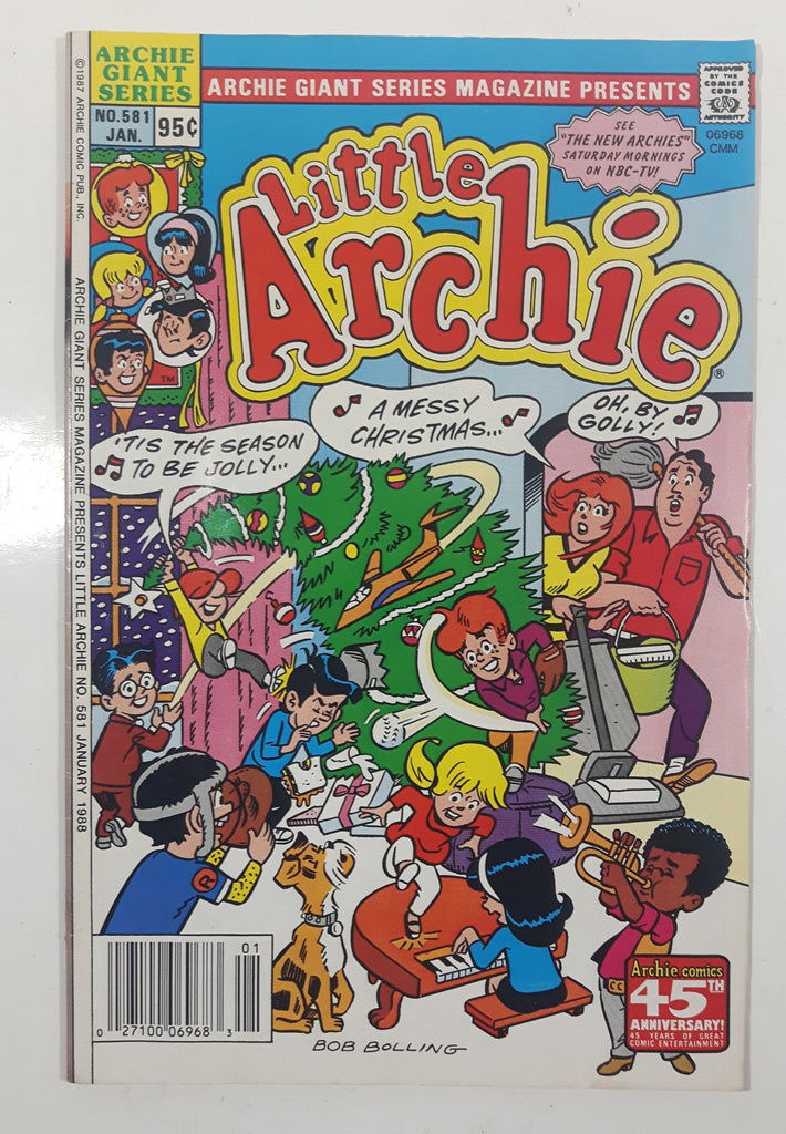1987 Archie Series Jan. No. 581 Little Archie Comic Book 45th Annivers ...