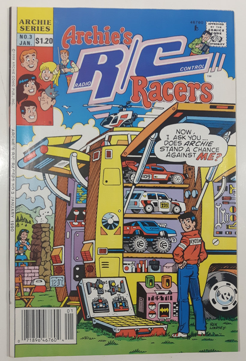 1989 Archie Series Jan. No. 3 Archie's R/C Radio Control Racers Comic ...