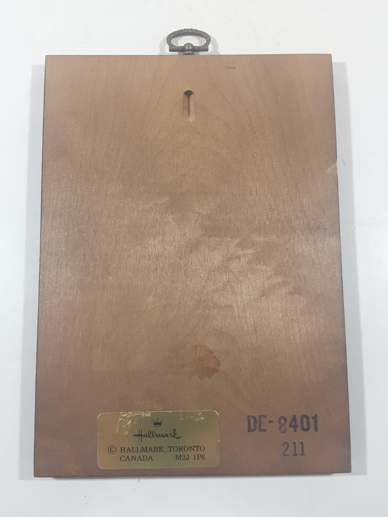 Vintage 1977 Hallmark Cards Rules For The Rec Room 5 3/4" x 8" Wood Wa ...