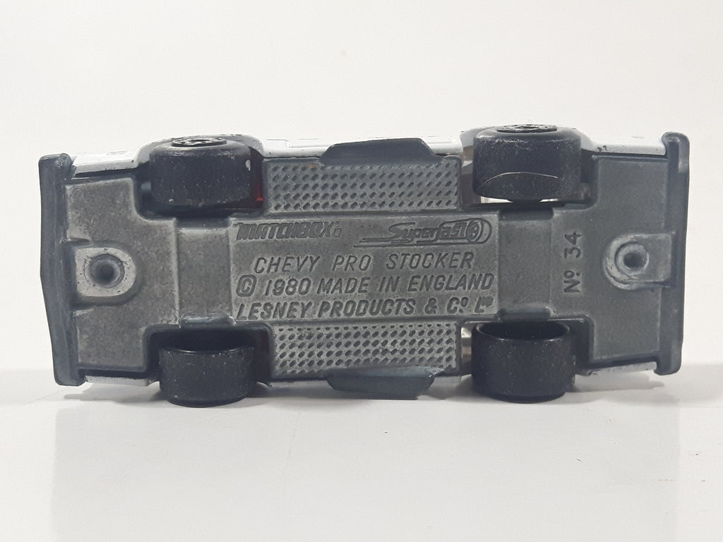 Vintage 1980 Lesney Products Matchbox Superfast No. 34 Chevy Pro Stock ...