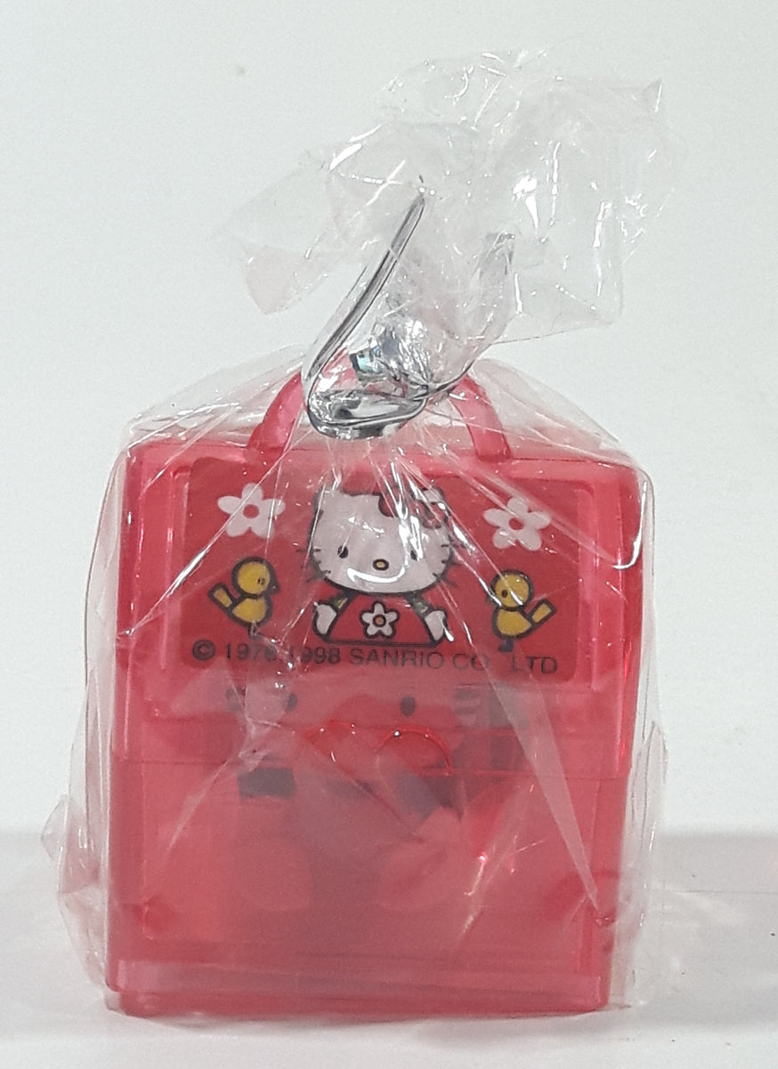 1998 Sanrio Hello Kitty Chest and 1 1/8" Tall Toy Eraser Figure ...