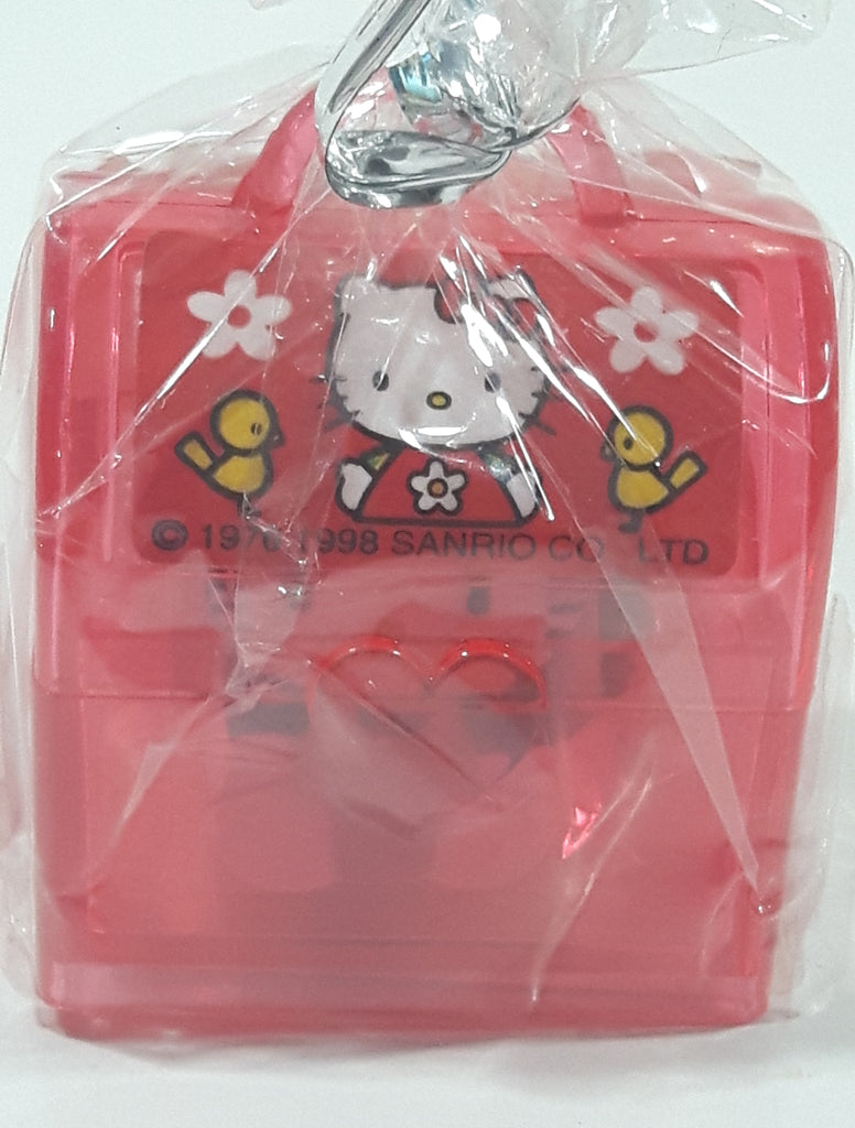 1998 Sanrio Hello Kitty Chest and 1 1/8" Tall Toy Eraser Figure ...