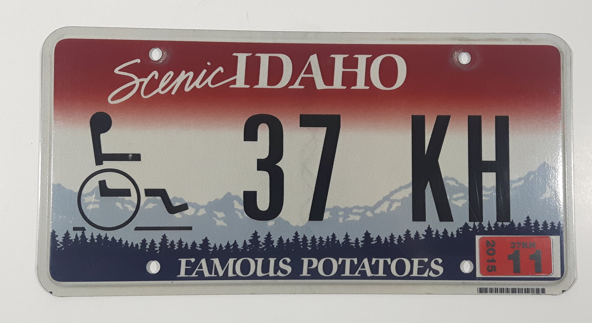 2015 Scenic Idaho Famous Potatoes Wheelchair Handicap Metal Vehicle Li ...