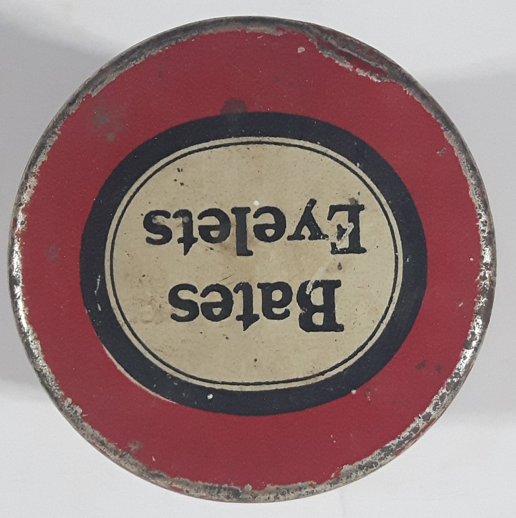 Antique Bates Eyelets 500 No. 2 Med. Small Red 2 3/8" Tall Tin Metal C ...