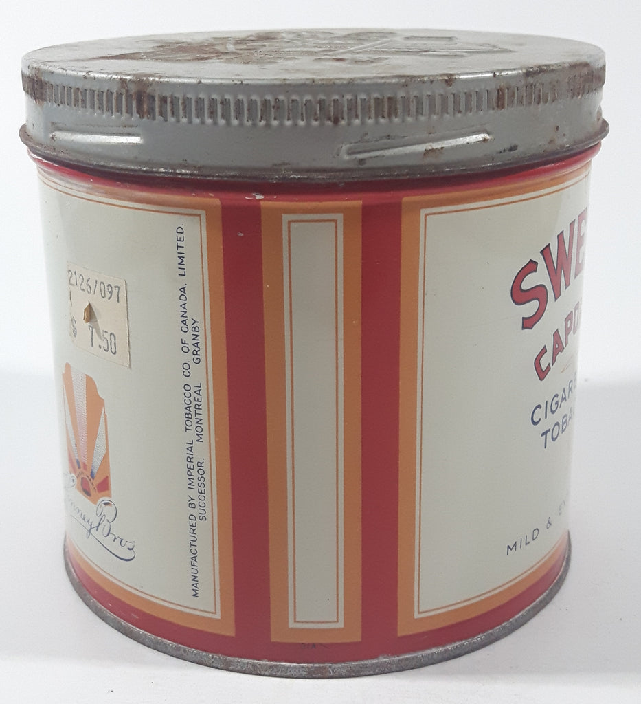 Vintage 1960s Sweet Caporal Cigarette Tobacco Tin Metal Can – Treasure ...