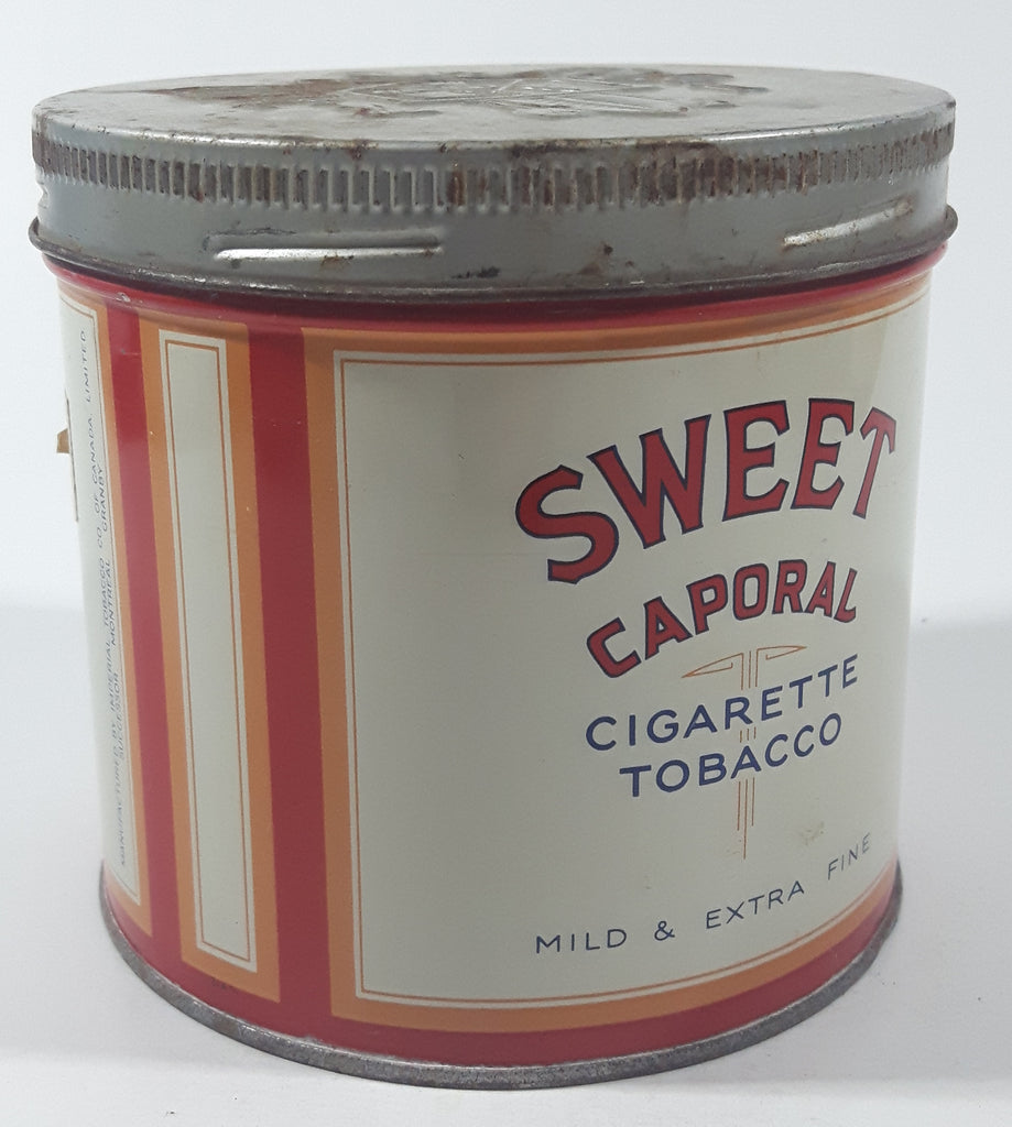 Vintage 1960s Sweet Caporal Cigarette Tobacco Tin Metal Can – Treasure ...
