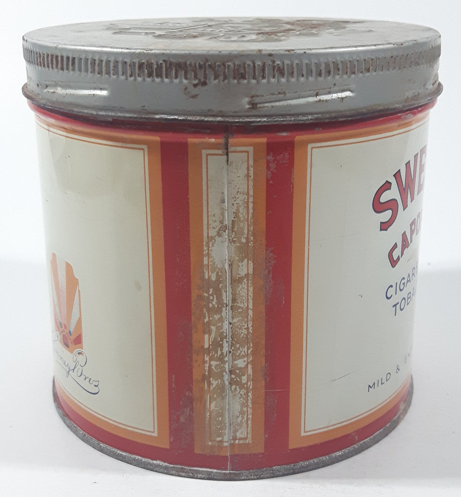 Vintage 1960s Sweet Caporal Cigarette Tobacco Tin Metal Can – Treasure ...