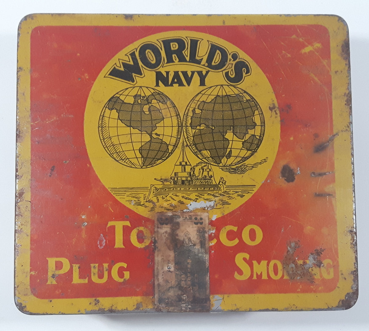 Antique Rock City Tobacco Co Ltd World's Navy Plug Cut Smoking Tobacco ...