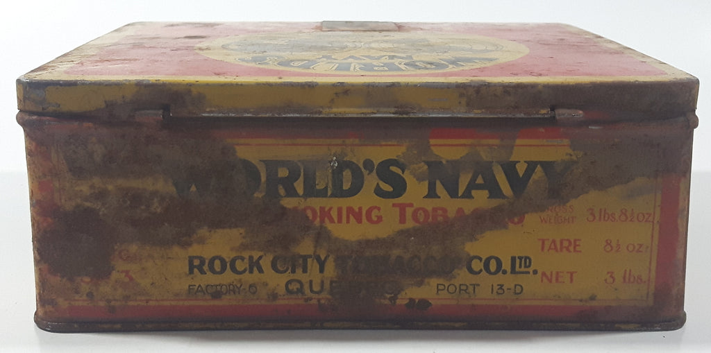 Antique Rock City Tobacco Co Ltd World's Navy Plug Cut Smoking Tobacco ...