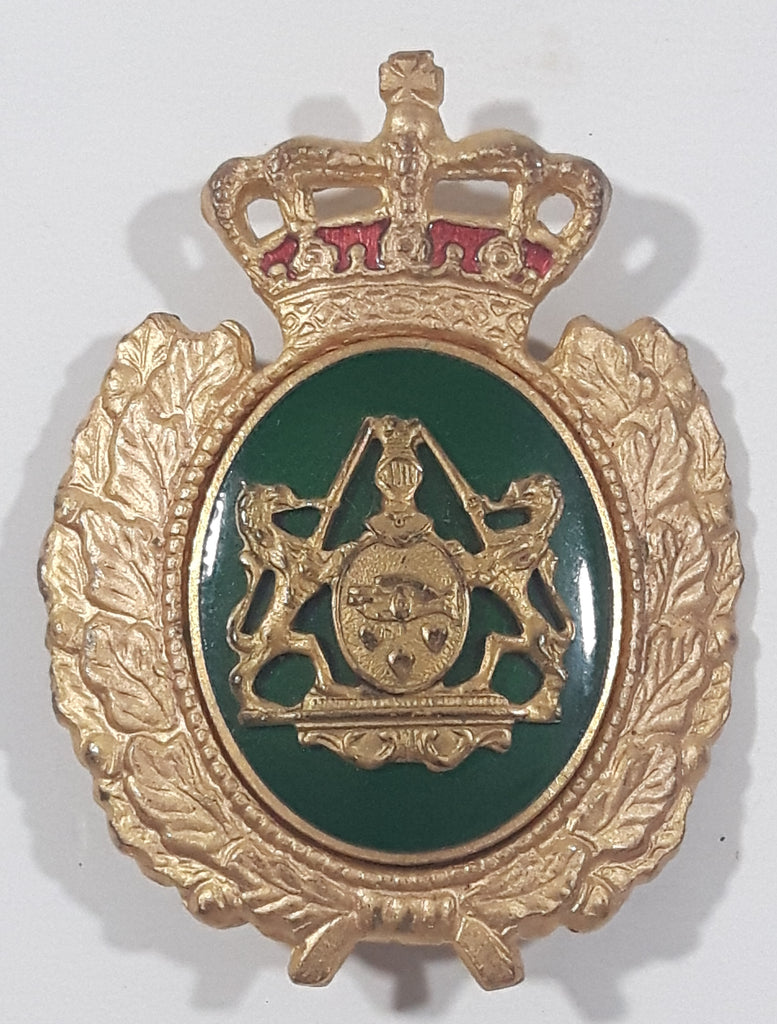 Vintage Denmark Danish Police Officer Gold Tone Metal Hat Cap Badge Pi ...