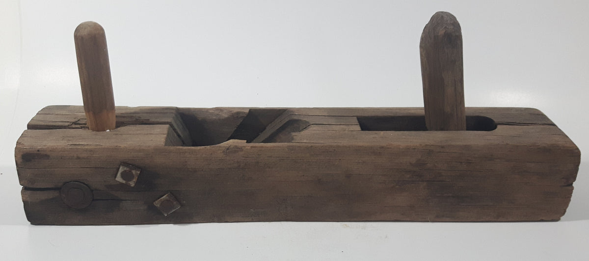 Antique Primitive Double Handle Wood Plane Tool 16" Long – Treasure ...