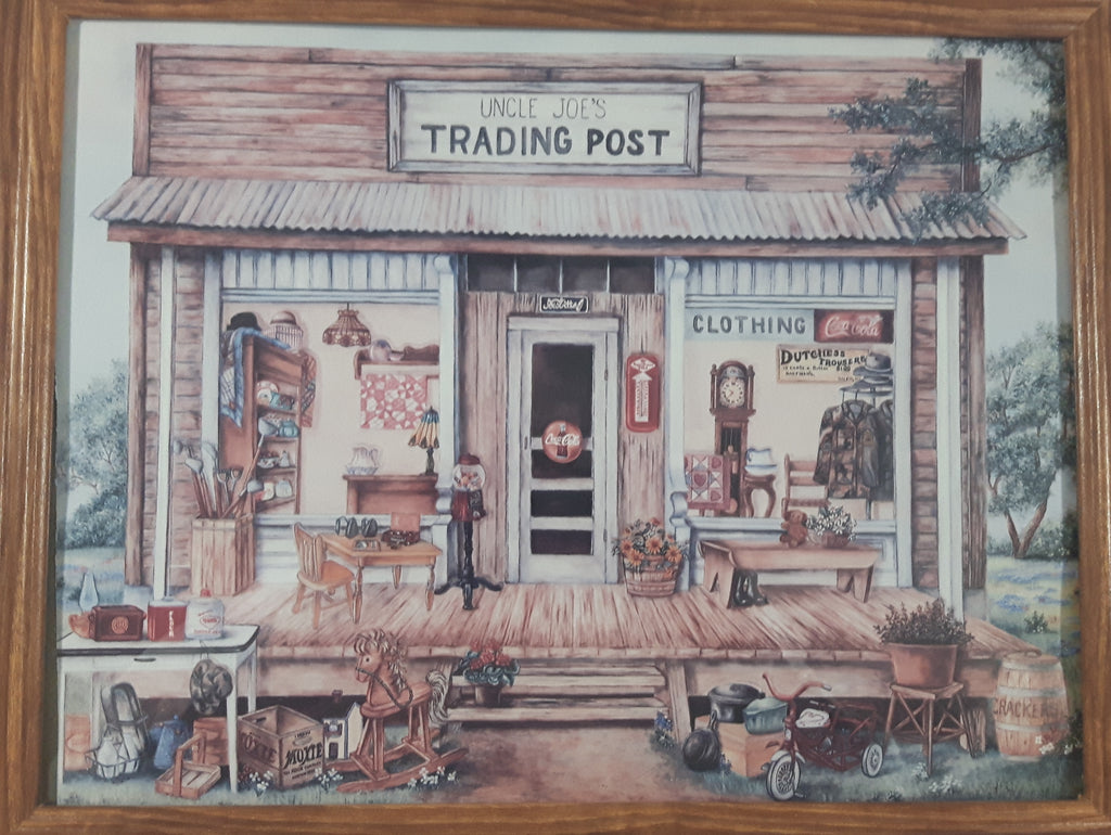Vintage Uncle Joe's Trading Post Old Country Store with Soda Signs 9 1 ...