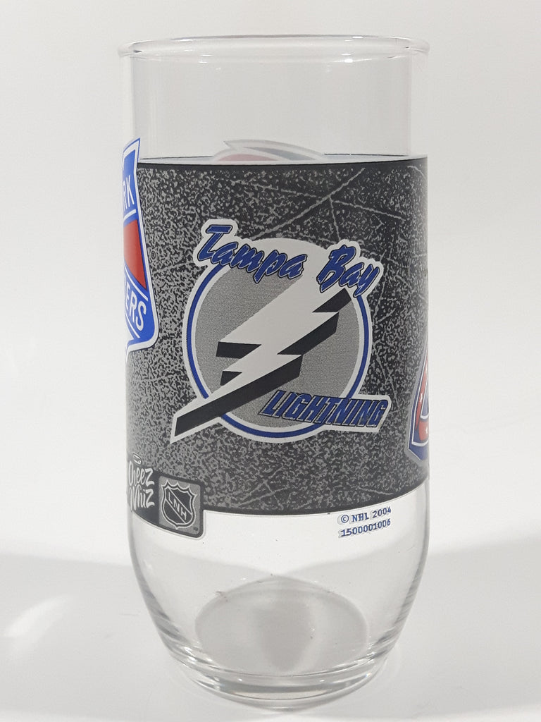 2004 Cheez Whiz NHL Ice Hockey Sports Teams 5 1/2" Tall Glass Cup 6 of ...