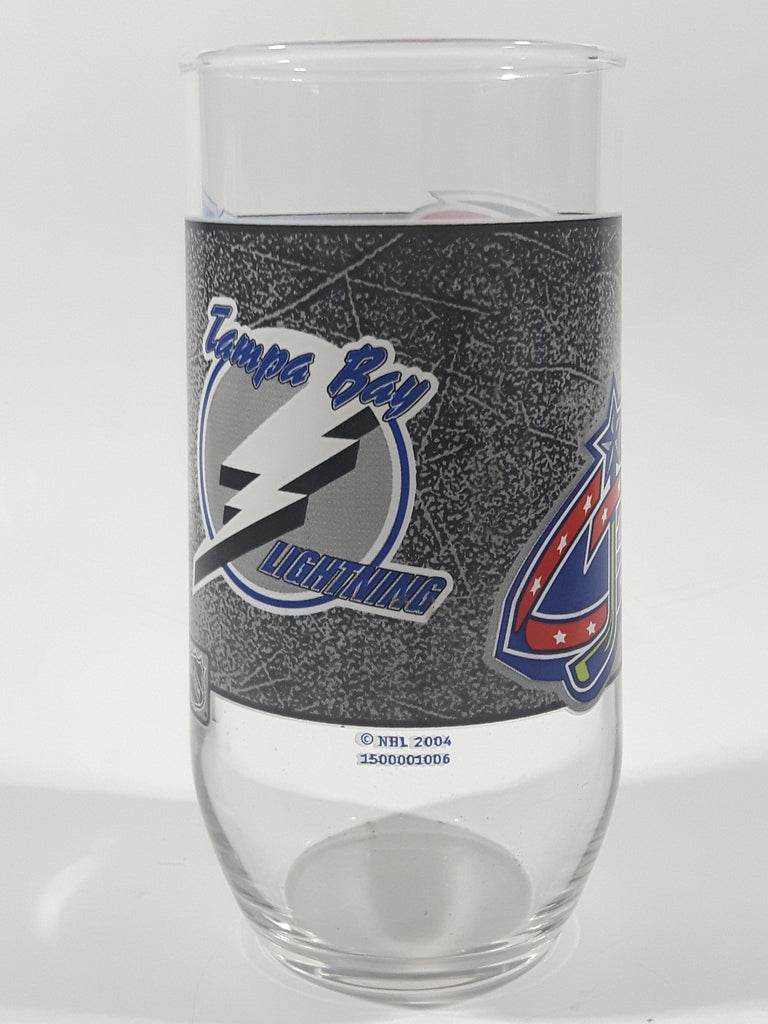 2004 Cheez Whiz NHL Ice Hockey Sports Teams 5 1/2" Tall Glass Cup 6 of ...