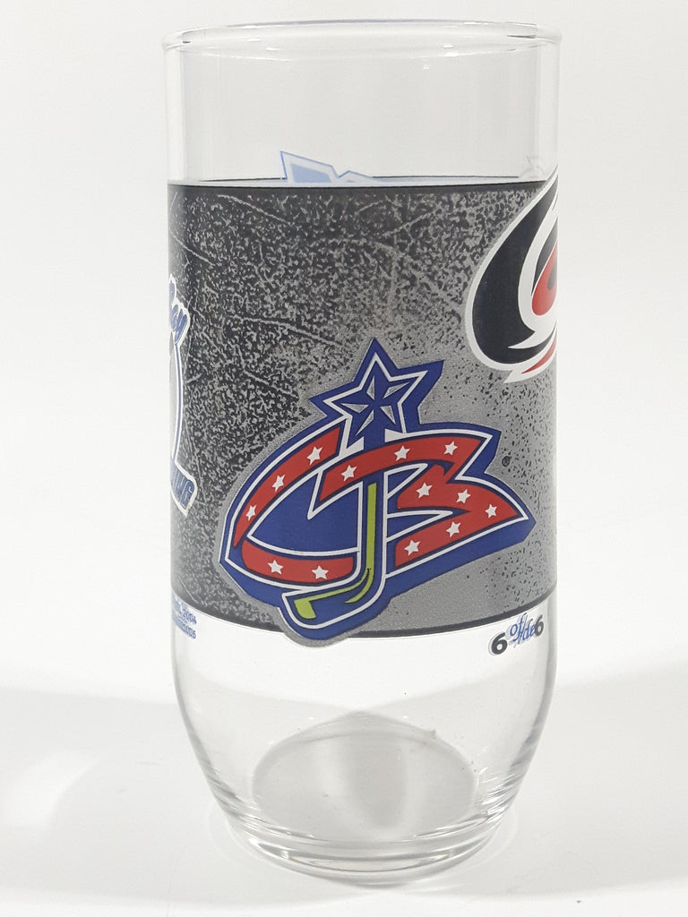 2004 Cheez Whiz NHL Ice Hockey Sports Teams 5 1/2" Tall Glass Cup 6 of ...