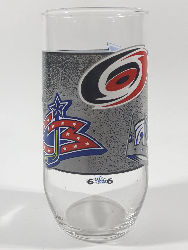 2004 Cheez Whiz NHL Ice Hockey Sports Teams 5 1/2" Tall Glass Cup 6 of ...