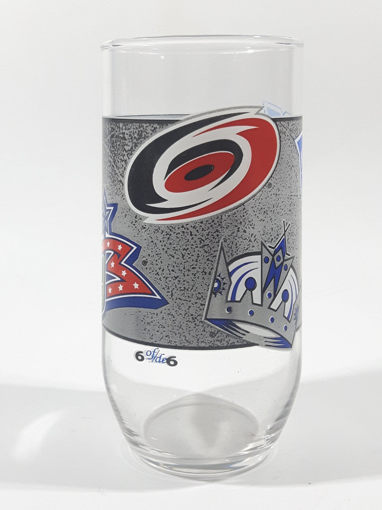 2004 Cheez Whiz NHL Ice Hockey Sports Teams 5 1/2" Tall Glass Cup 6 of ...