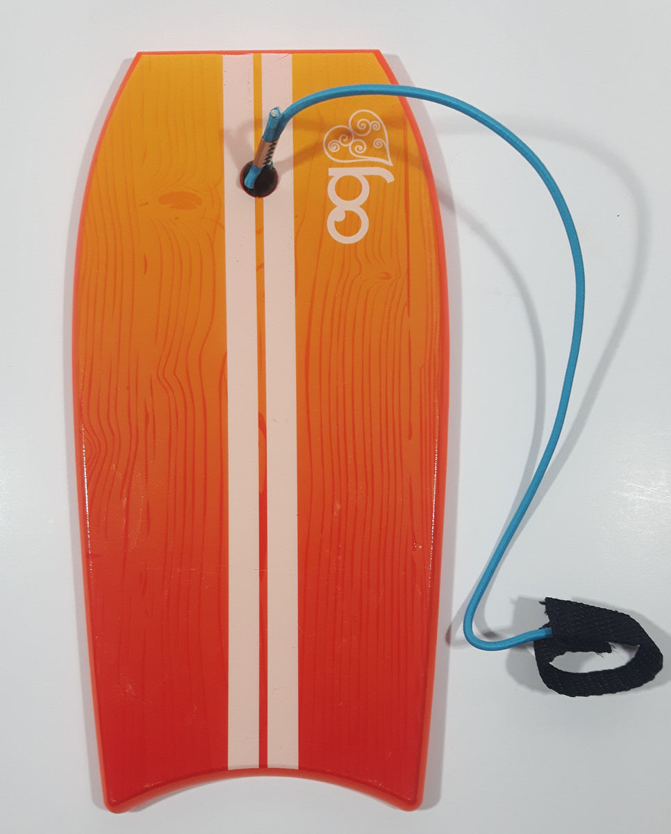 Battat Our Generation Gabe Surf Board Skimboard Orange with White Stri ...