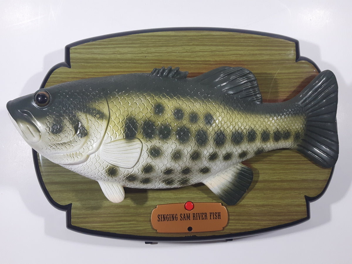 RARE 1999 USA Item No. 1008 "Singing Sam River Fish" Singing Moving Ba ...
