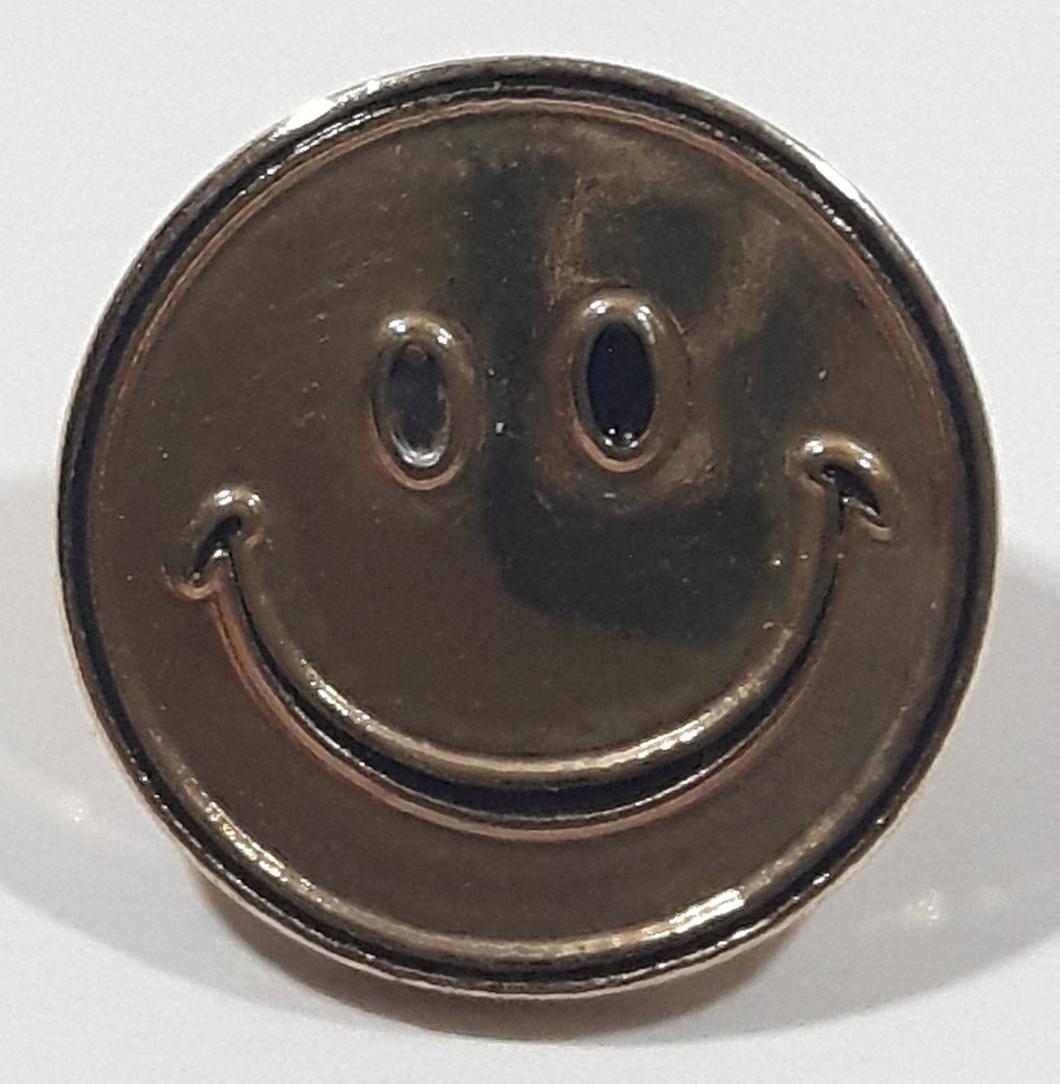 Smiley Face Shaped 3/4" Enamel Metal Pin – Treasure Valley Antiques ...