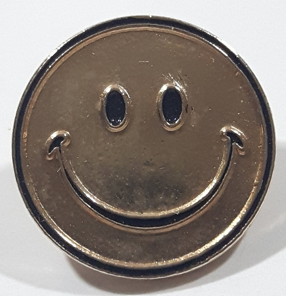 Smiley Face Shaped 3/4" Enamel Metal Pin – Treasure Valley Antiques ...