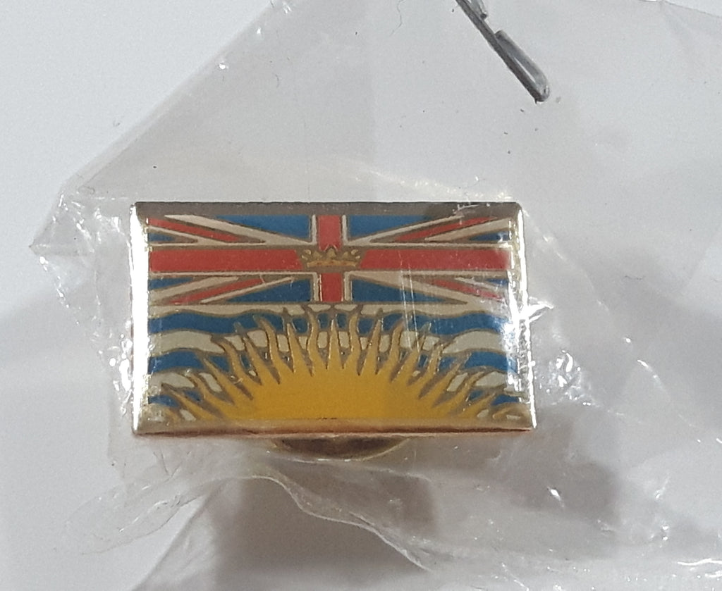 British Columbia, Canada Flag Themed Enamel Metal Lapel Pin Souvenir T ...