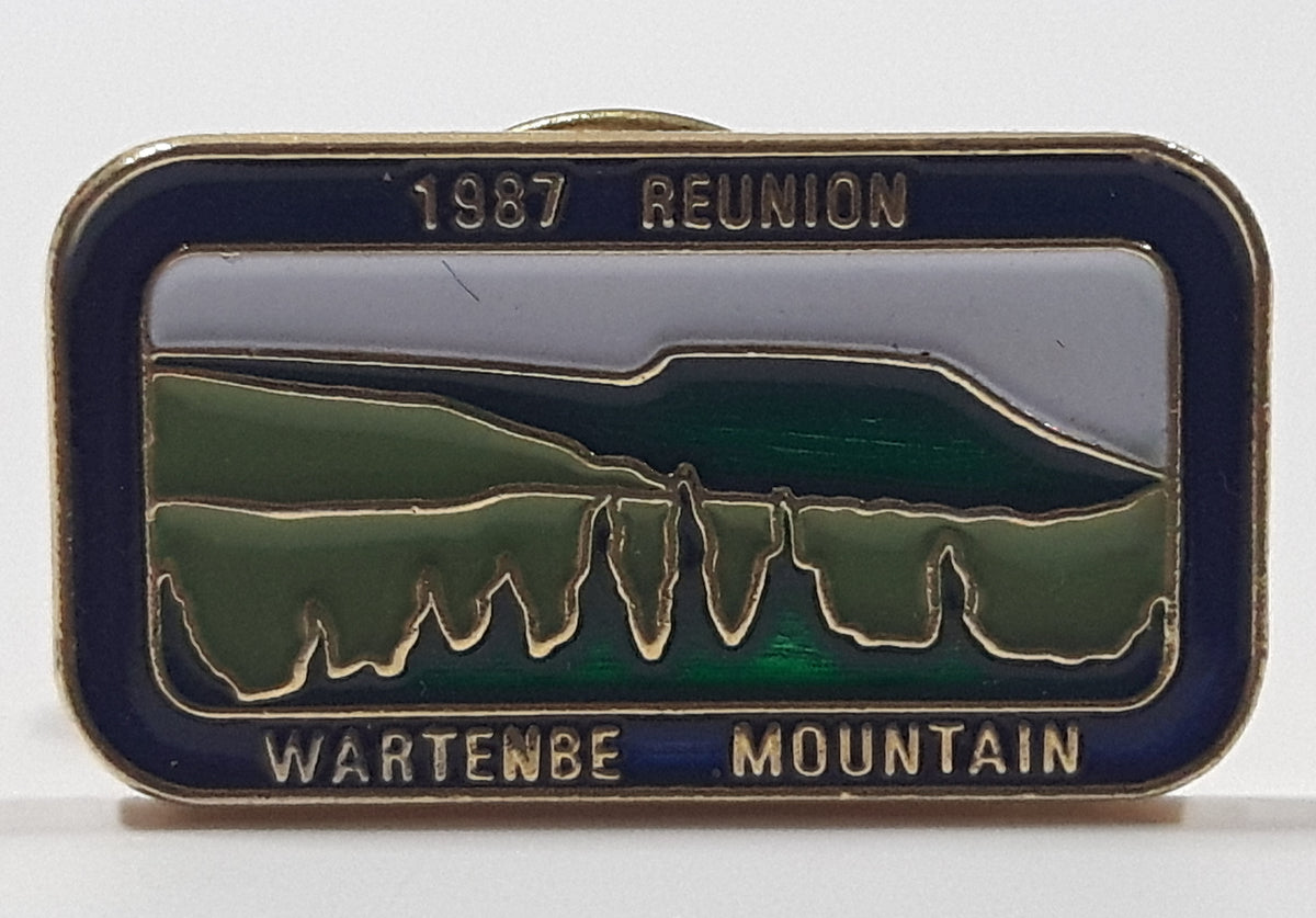 Wartenbe Mountain 1987 Reunion 1/2" x 7/8" Enamel Metal Lapel Pin ...