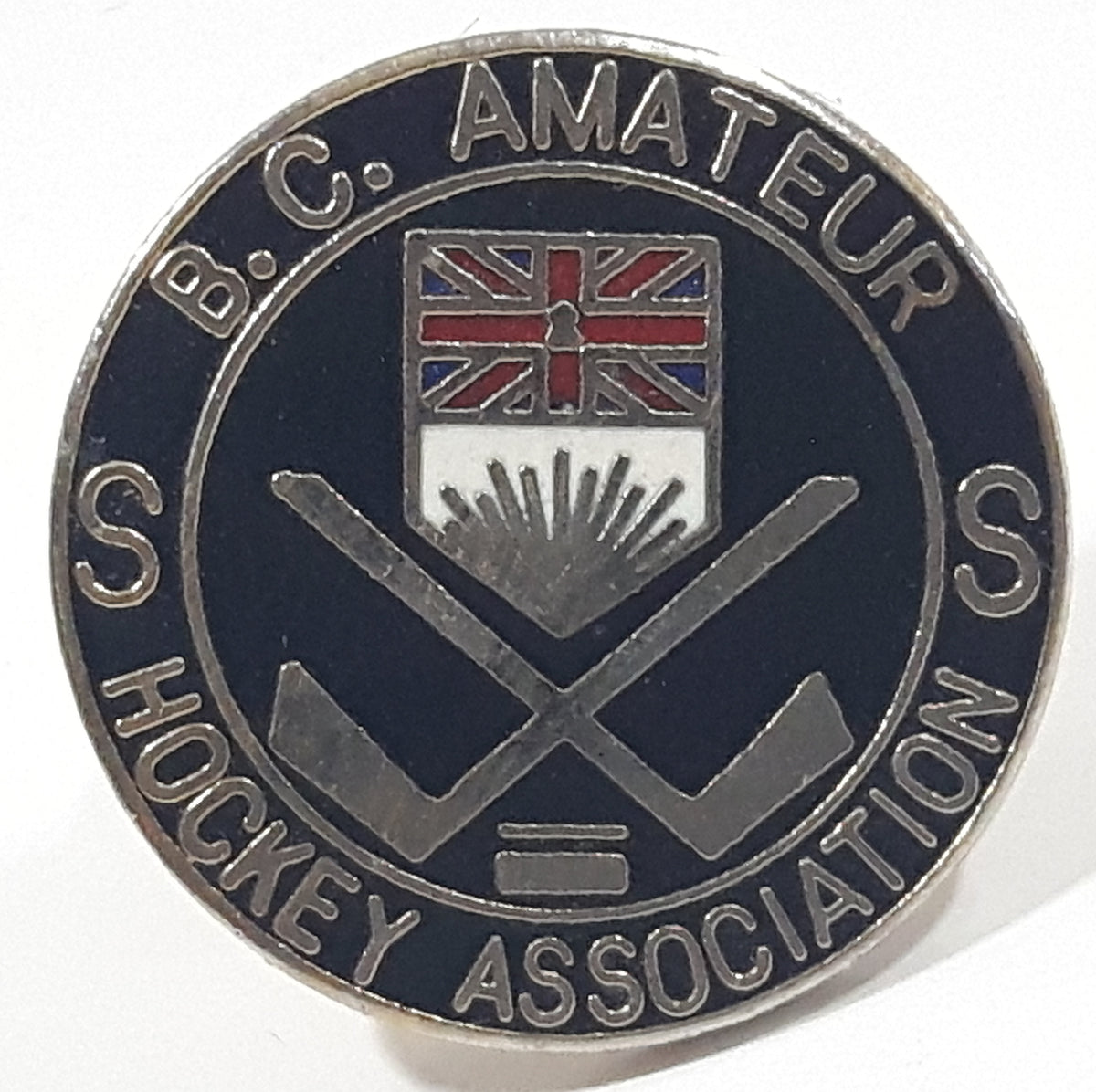 Vintage B.C. Amateur Hockey Association 3/4" Enamel Metal Lapel Pin ...
