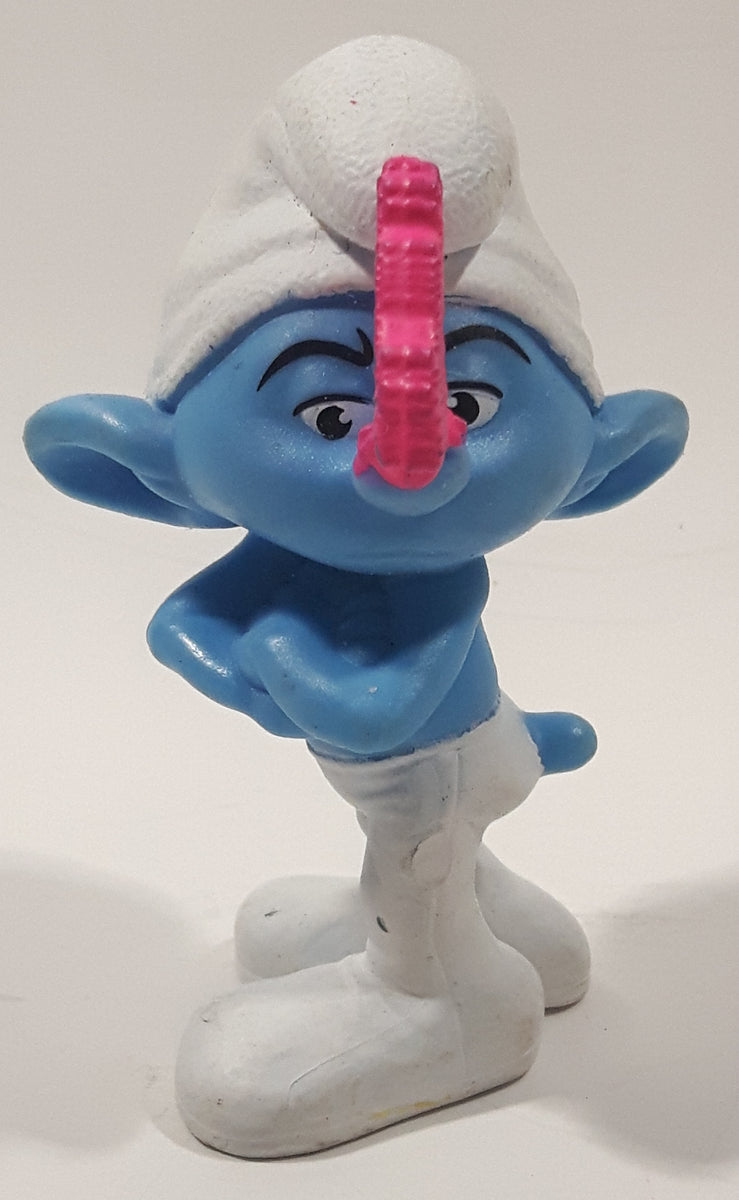 2011 McDonald's Peyo #13 Grouchy Smurf 3" Tall Toy Figure – Treasure ...