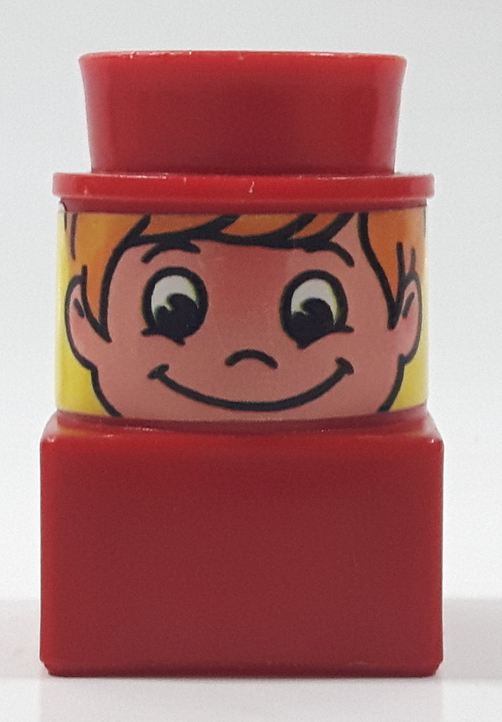 Vintage Ritvik Mega Bloks Boy Girl Red Single Plastic Building Block ...