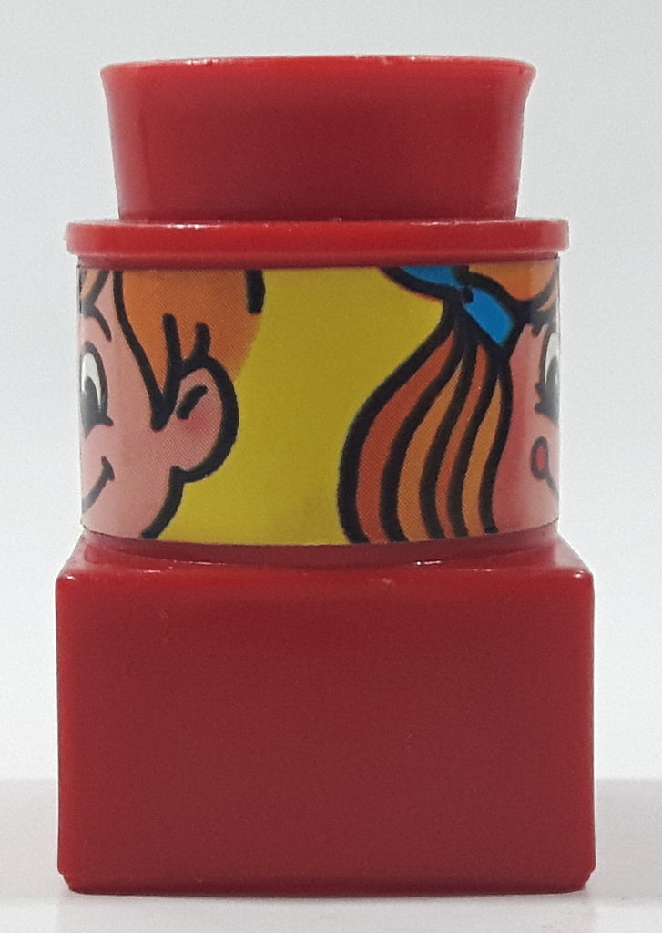 Vintage Ritvik Mega Bloks Boy Girl Red Single Plastic Building Block ...