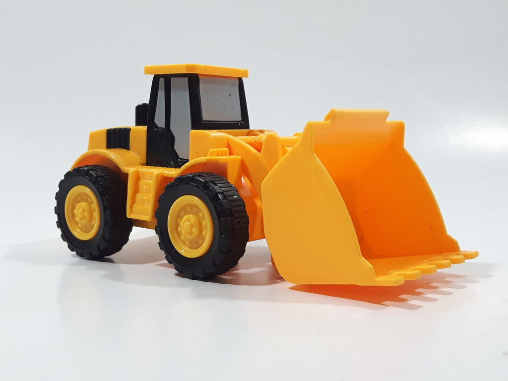 Front End Loader Yellow Plastic Pull Back Die Cast Toy Car Vehicle ...