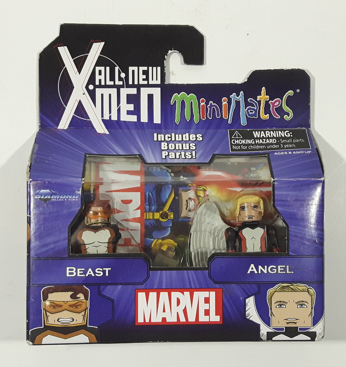 2014 Diamond Select Toys Marvel All-New X-Men MiniMates Beast and Ange ...