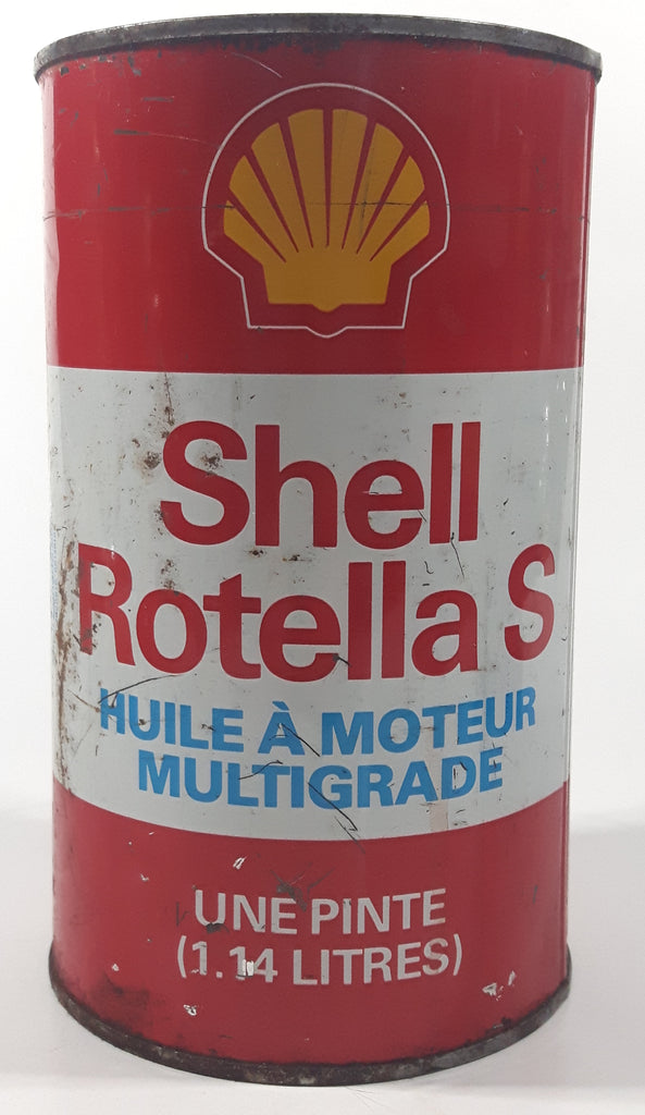 Vintage Shell Rotella S Multigrade Motor Oil 6 1/2" Tall One Quart 1.1 ...