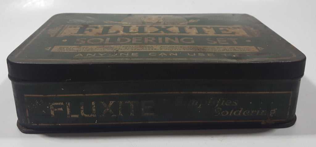 Vintage The Fluxite Soldering Set Tin Metal Container – Treasure Valley ...