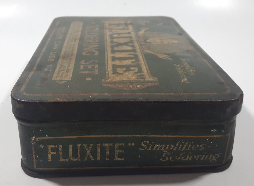 Vintage The Fluxite Soldering Set Tin Metal Container – Treasure Valley ...