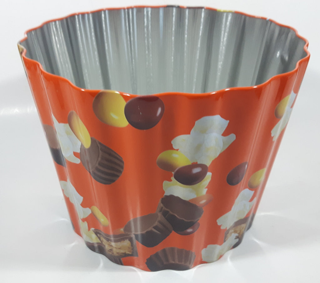Snapco Reese's Peanut Butter Cups 6 1/4" Tall Metal Can Popcorn Bucket ...