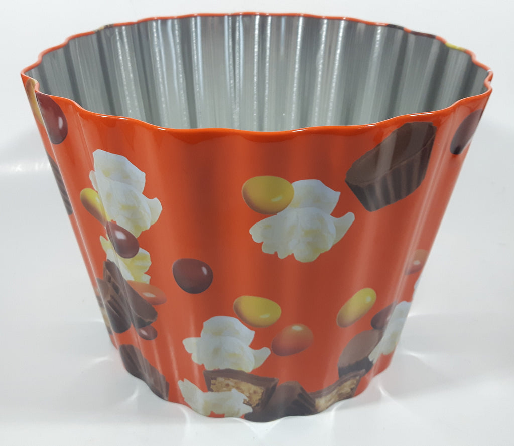 Snapco Reese's Peanut Butter Cups 6 1/4" Tall Metal Can Popcorn Bucket ...