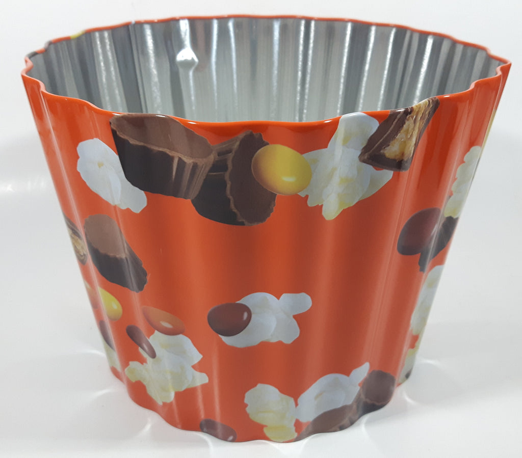Snapco Reese's Peanut Butter Cups 6 1/4" Tall Metal Can Popcorn Bucket ...
