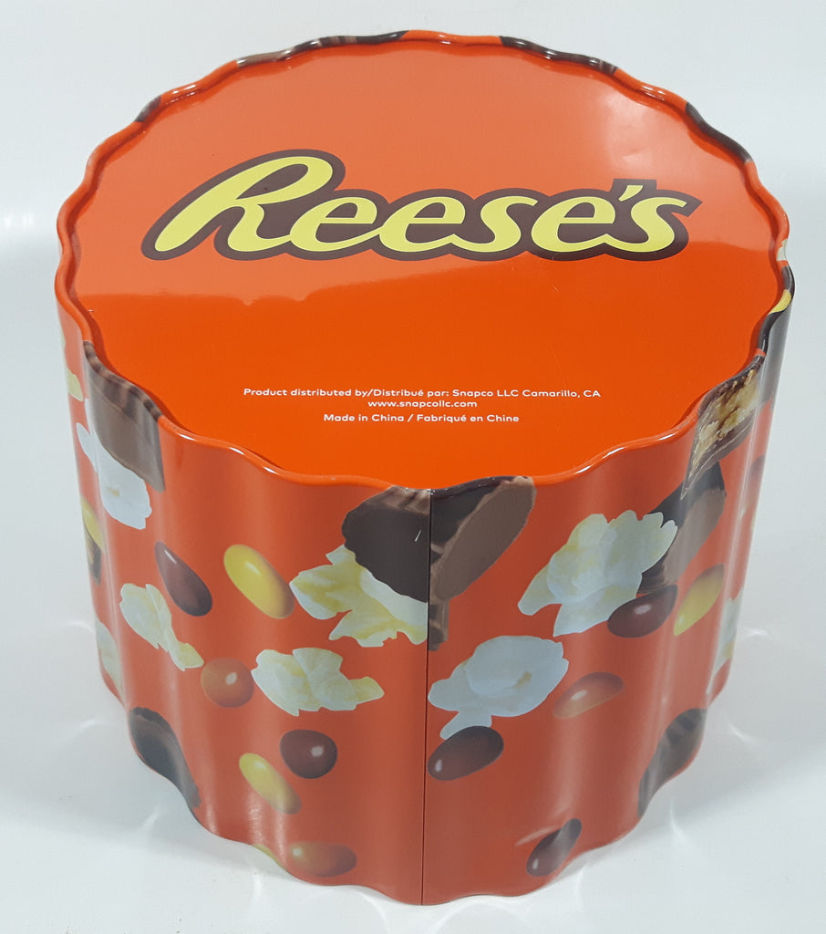 Snapco Reese's Peanut Butter Cups 6 1/4" Tall Metal Can Popcorn Bucket ...