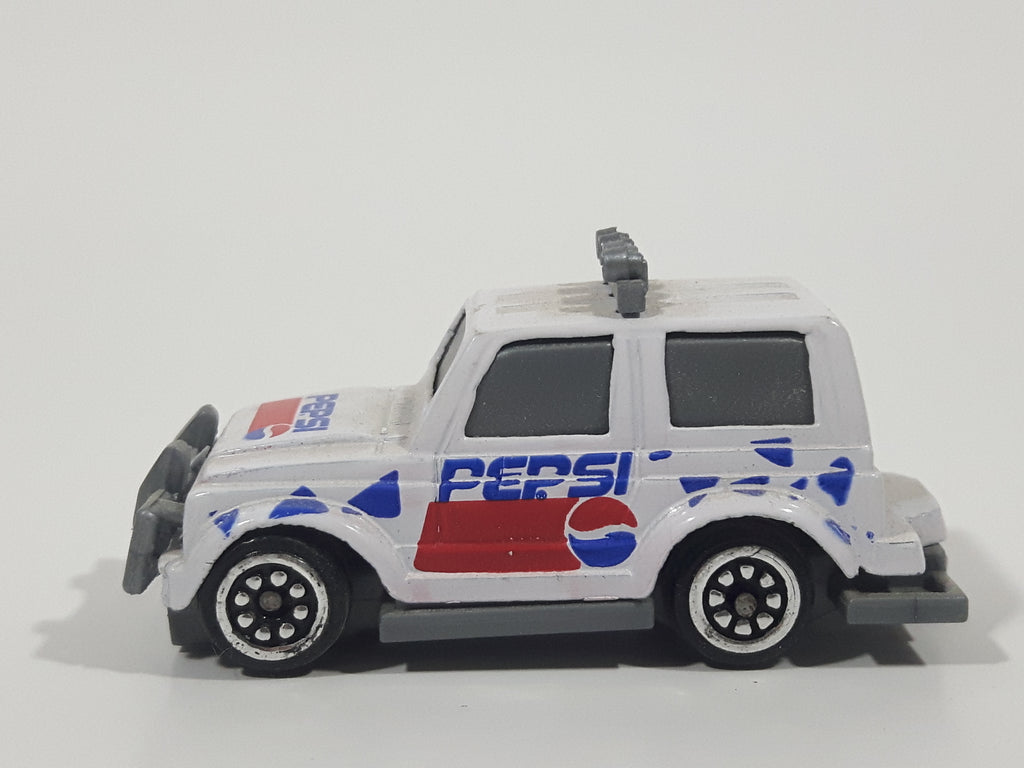 Vintage Golden Wheels Pepsi Jeep White Die Cast Toy Car Vehicle ...
