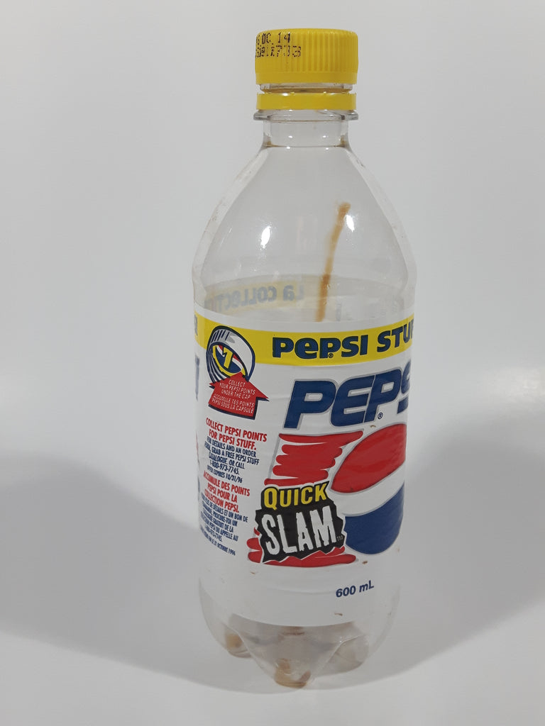 Rare 1990s Pepsi Cola Pepsi Stuff Quick Slam 600mL 8 1/4" Tall Plastic ...