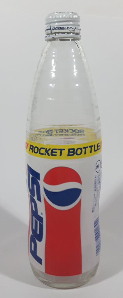 Rare Vintage Pepsi Cola Rocket Bottle 500mL 9 1/8" Tall Ringed Glass B ...