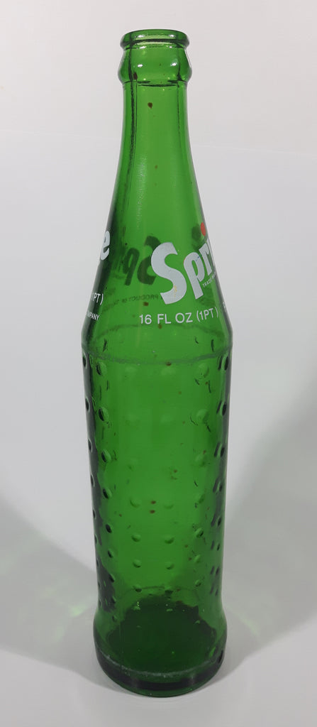 Vintage 1970s Sprite One Pint 16 Fl oz 11" Green Glass Bottle ...