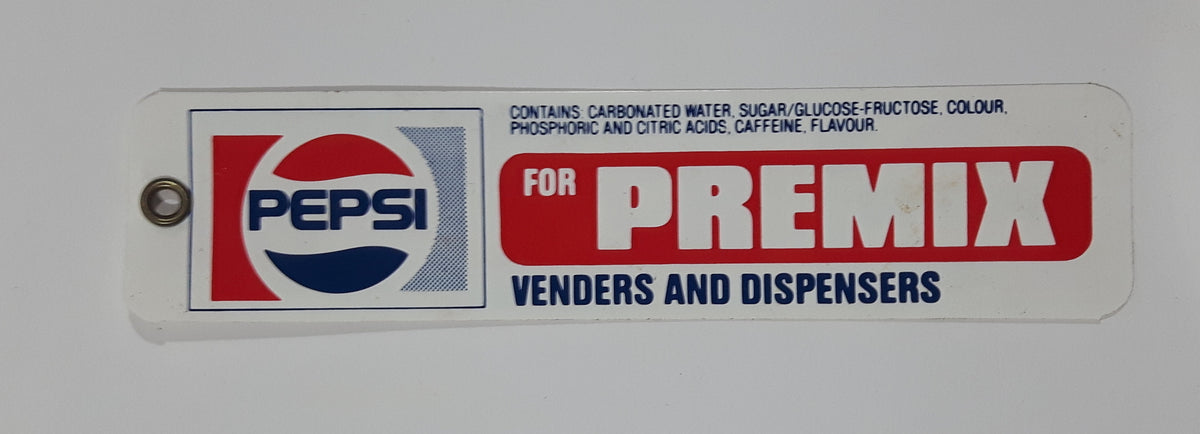 Vintage Pepsi Cola For Premix Venders And Dispensers Tag – Treasure ...