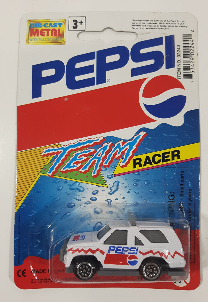 1993 Golden Wheels Pepsi Cola Team Racer SUV Die Cast Toy Car Vehicle ...