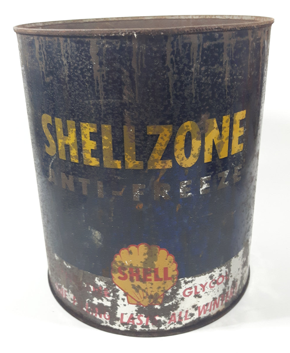 Rare Vintage Shell Shellzone Anti-Freeze Ethylene Glycol One Gallon Me ...